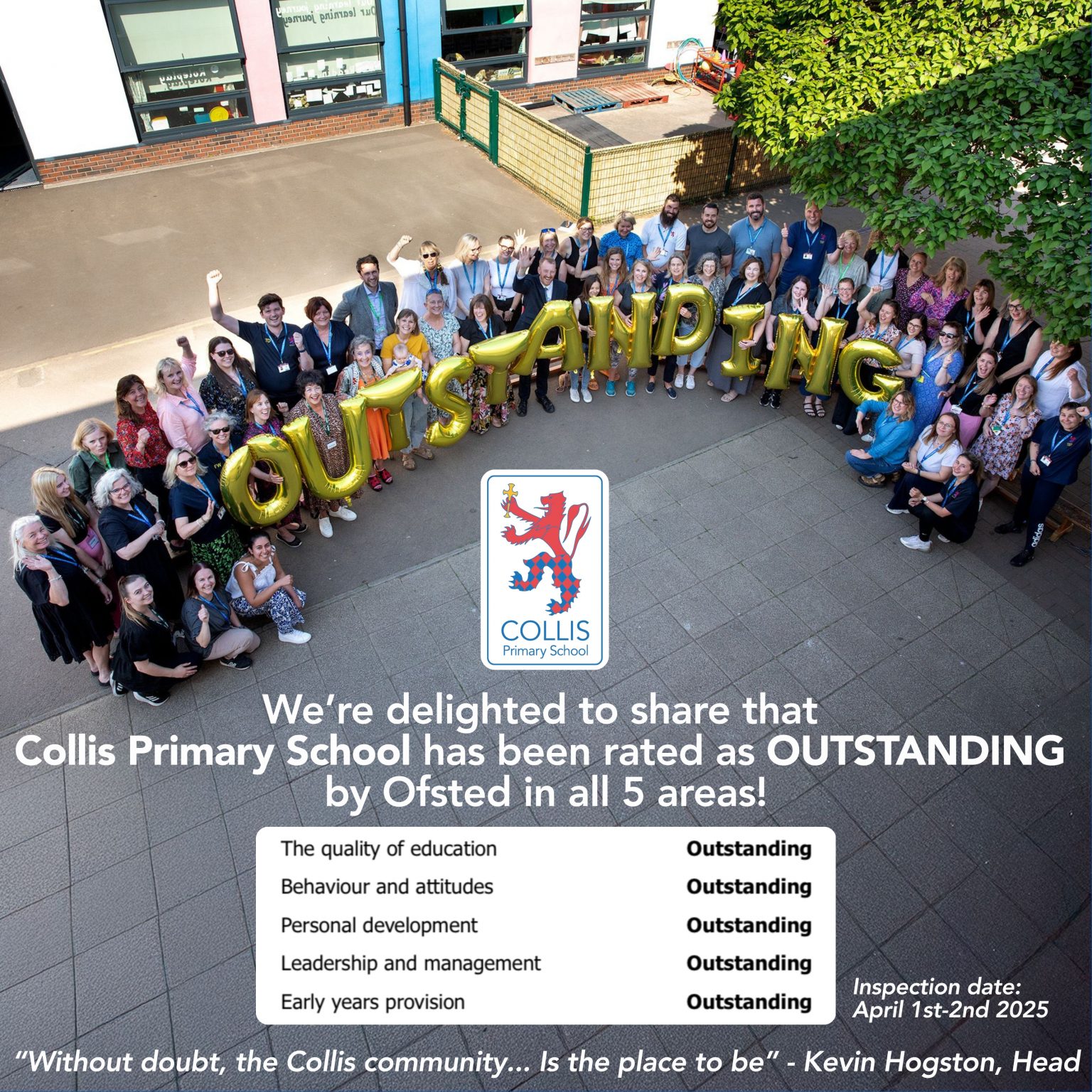 TEDDINGTON’S COLLIS PRIMARY SCHOOL IS TOP OF THE CLASS IN LATEST OFSTED ...