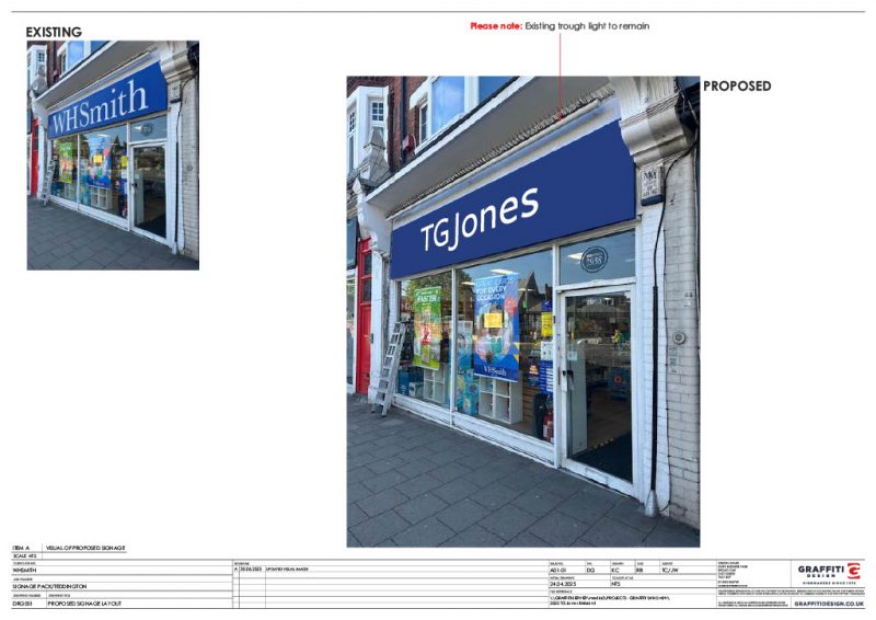 NEW BRANDING FOR TEDDINGTON’S WH.SMITH - Teddington, Middlesex, UK