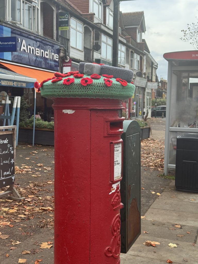 TEDDINGTON’S POPPY POST BOX - Teddington, Middlesex, UK
