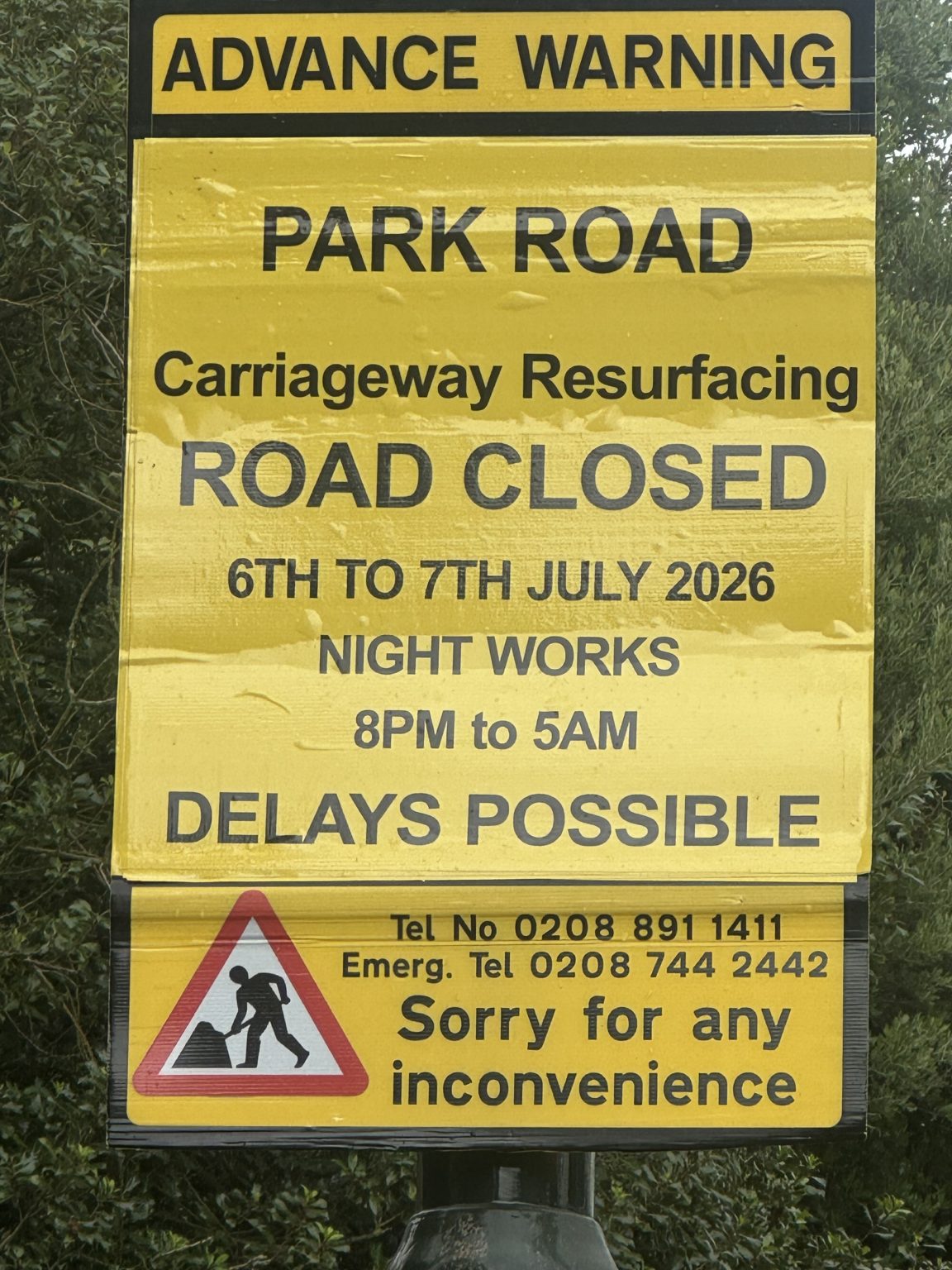 PARK ROAD’S BUMPS AND POTHOLES TO BE REPAIRED - Teddington, Middlesex, UK